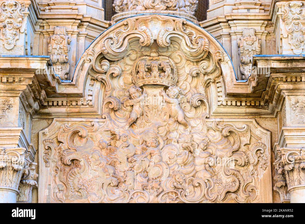 Exterior architecture of the Basilica of Santa Maria Catholic church ...