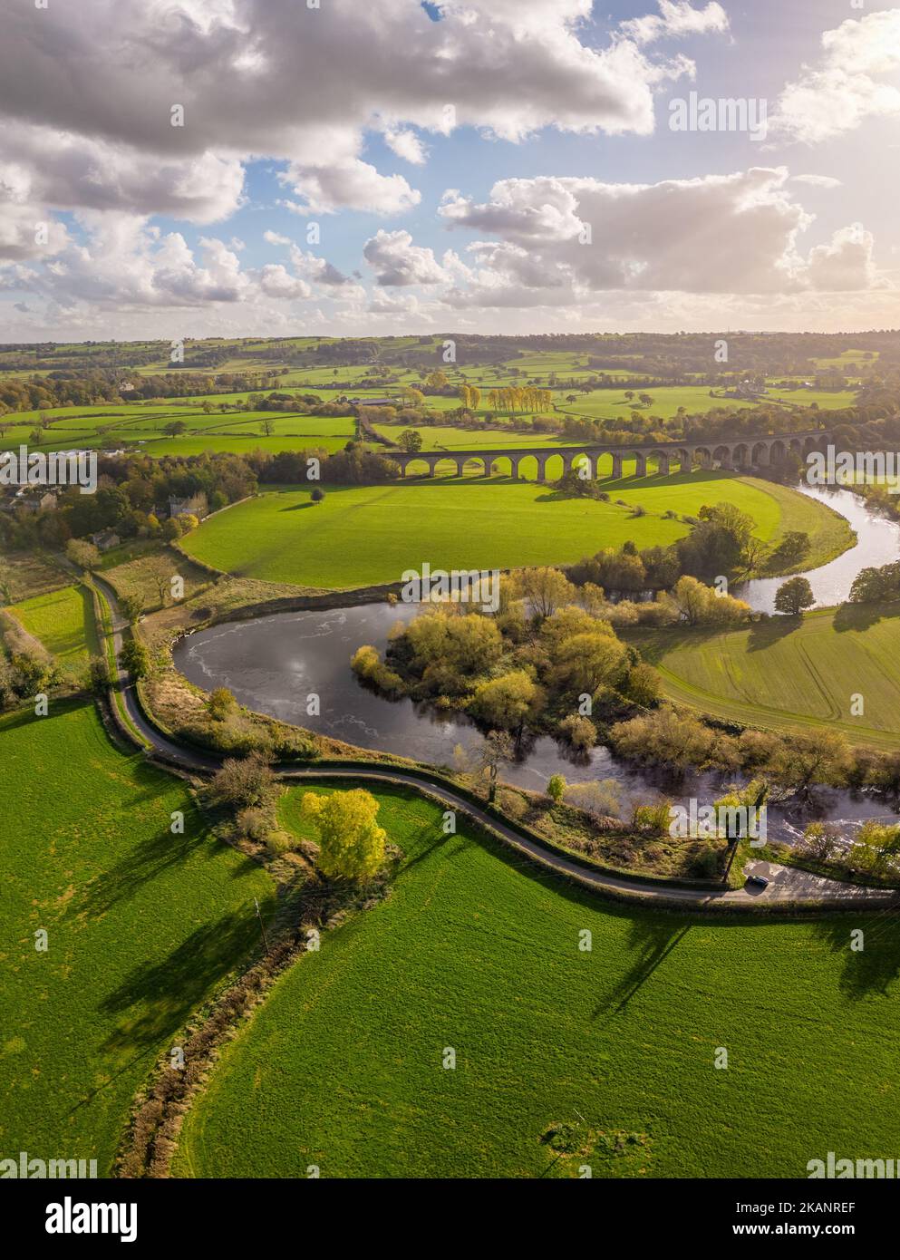 River meander aerial england hi-res stock photography and images - Alamy