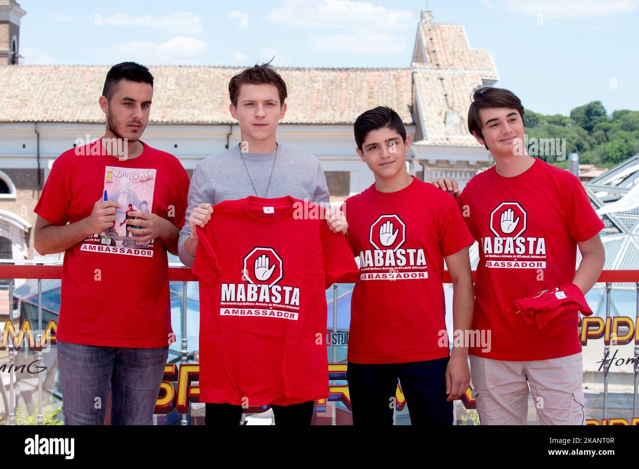 Tom Holland attends the 'Spider-Man : Homecoming' photocall at Zuma on ...