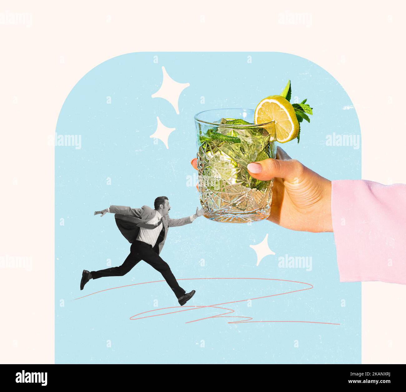 Woman running and alcohol hi-res stock photography and images - Alamy