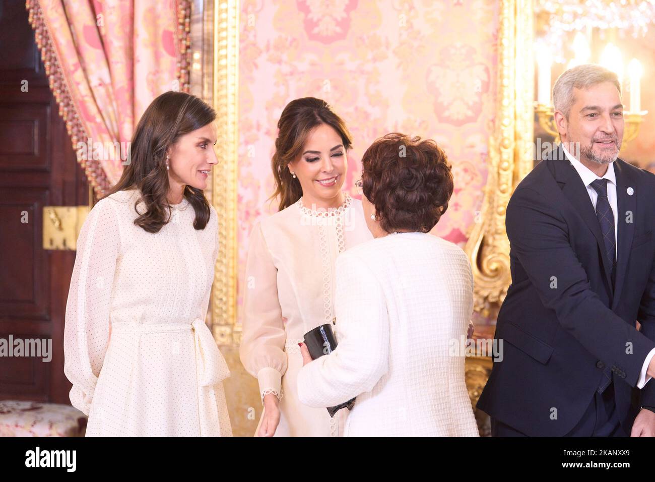 Madrid, Spain. , . Queen Letizia of Spain, Mrs. Silvana Lopez Moreira ...