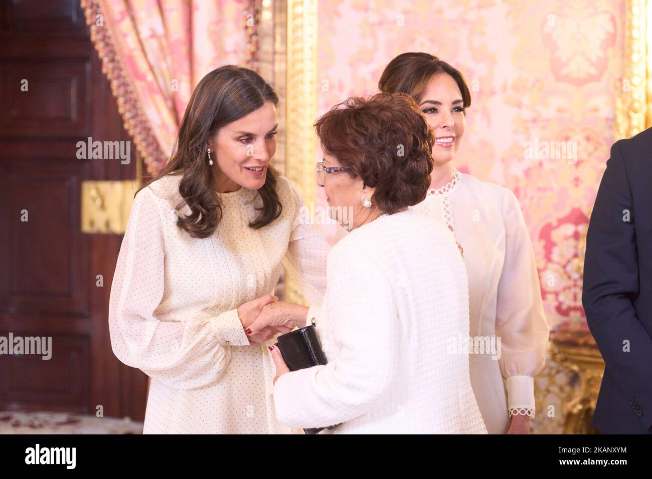 Madrid, Spain. , . Queen Letizia of Spain, Mrs. Silvana Lopez Moreira ...