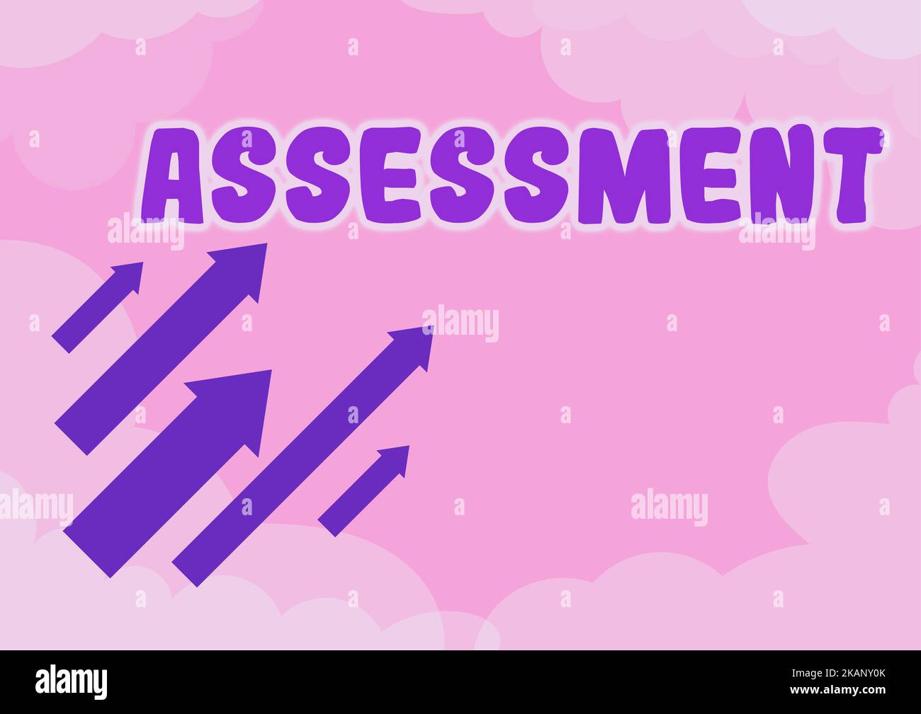 Sign displaying Assessment. Internet Concept keeping records of the ...