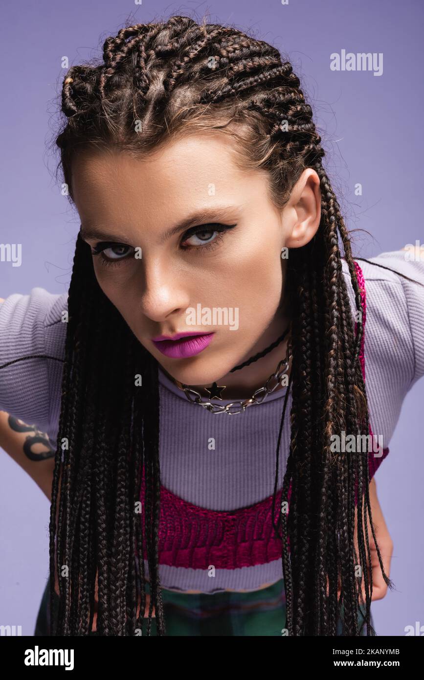 Portrait beautiful woman dreadlocks hi-res stock photography and images ...