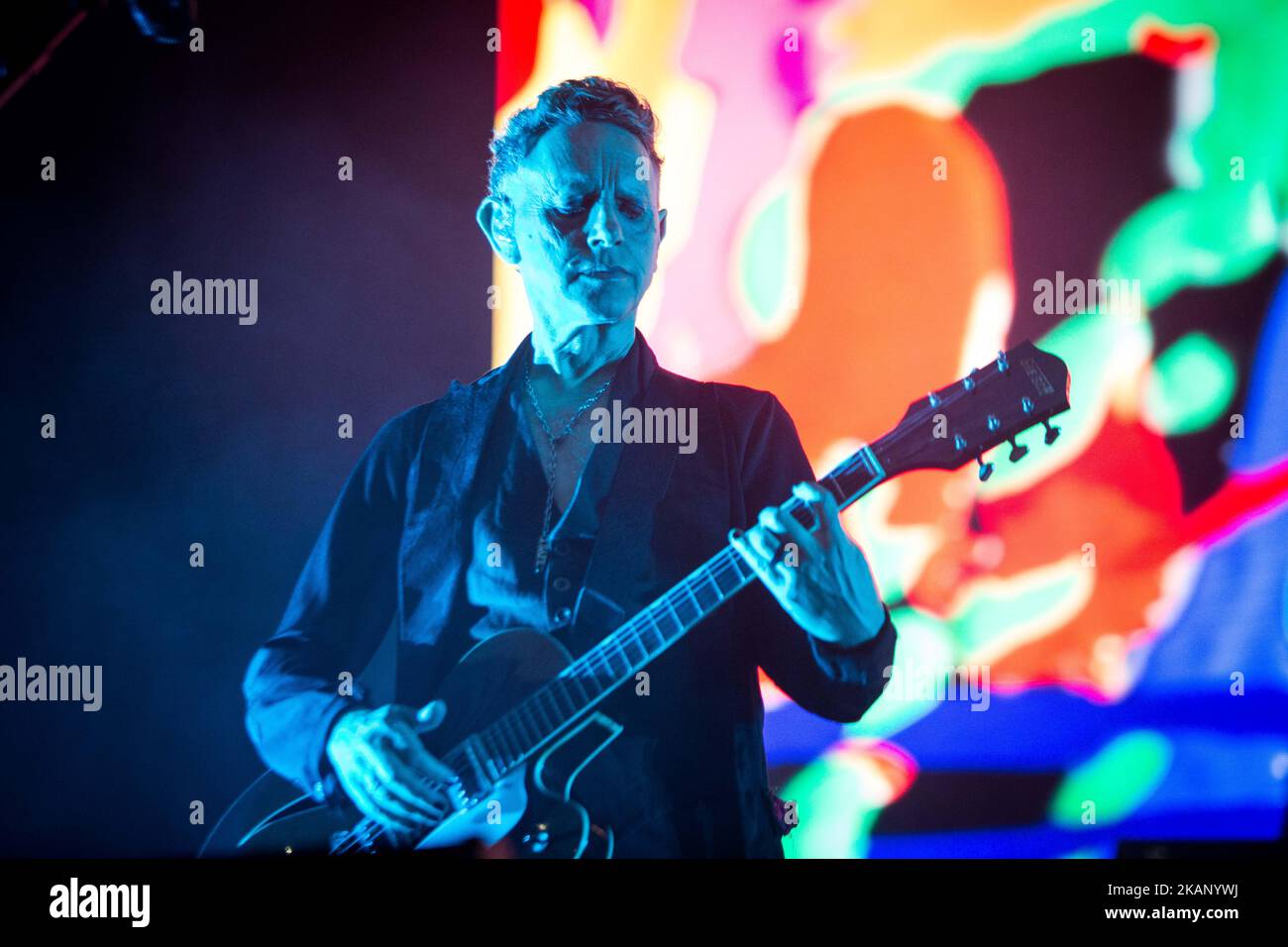 Martin Gore of the english electronic rock band Depeche Mode pictured ...