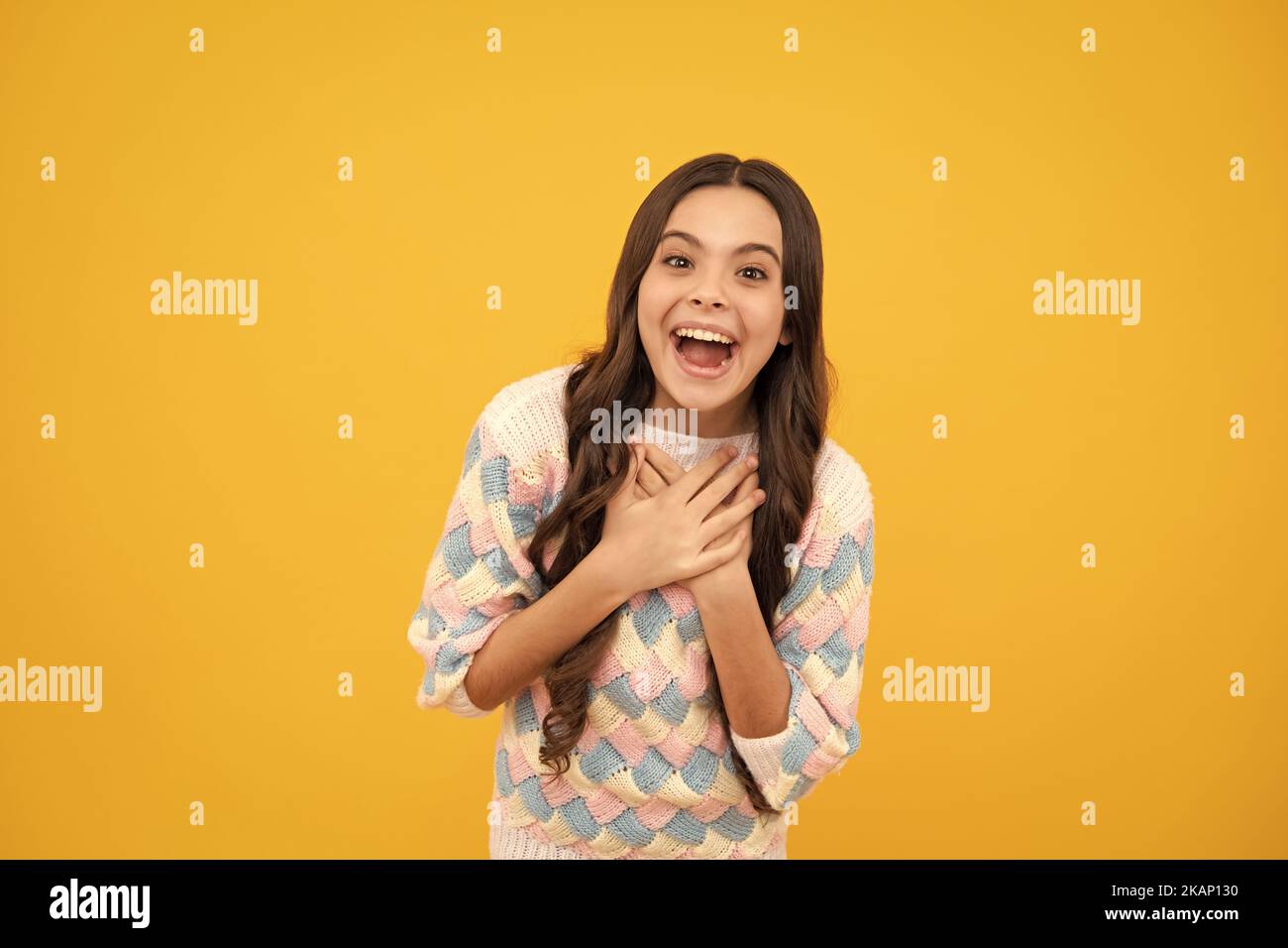 Kids lifestyle and emotions. Successful winner child. Amazed expression ...