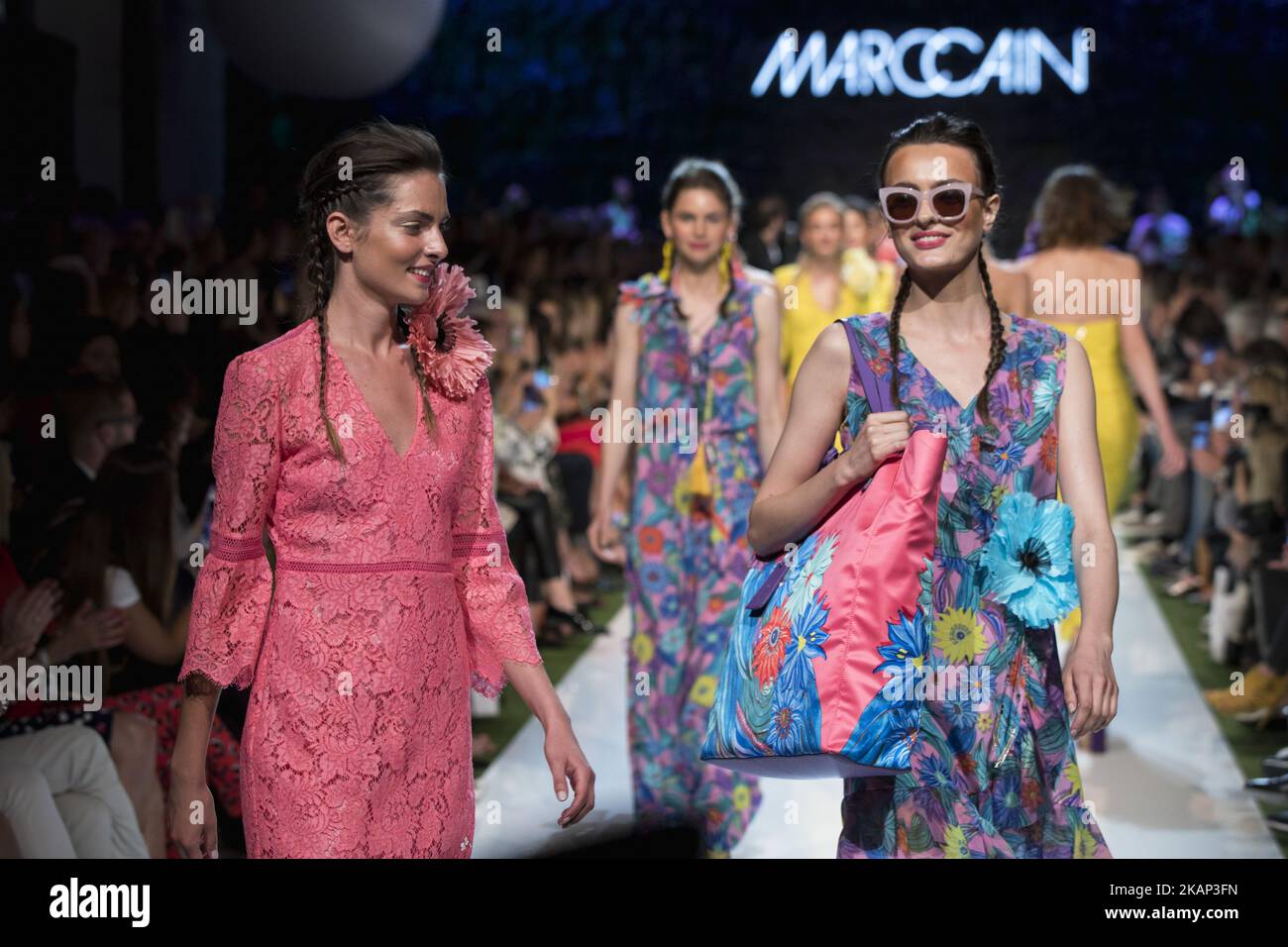 Models run the runway at Marc Cain Spring/Summer 2018 fashion show at E ...
