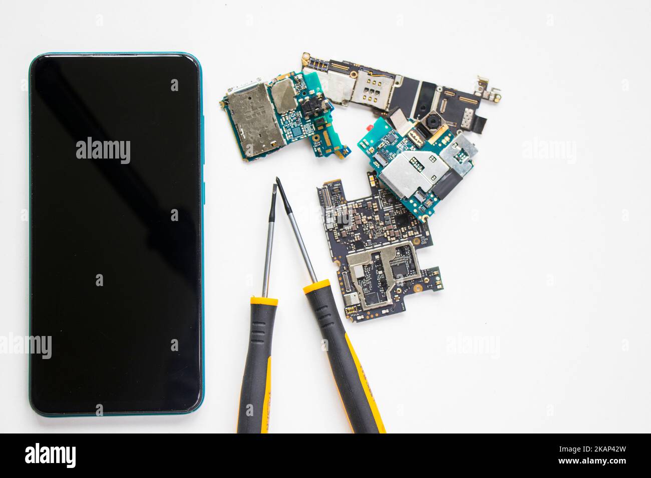 Electronic motherboard, isometric processor microchip of mobile phone ...