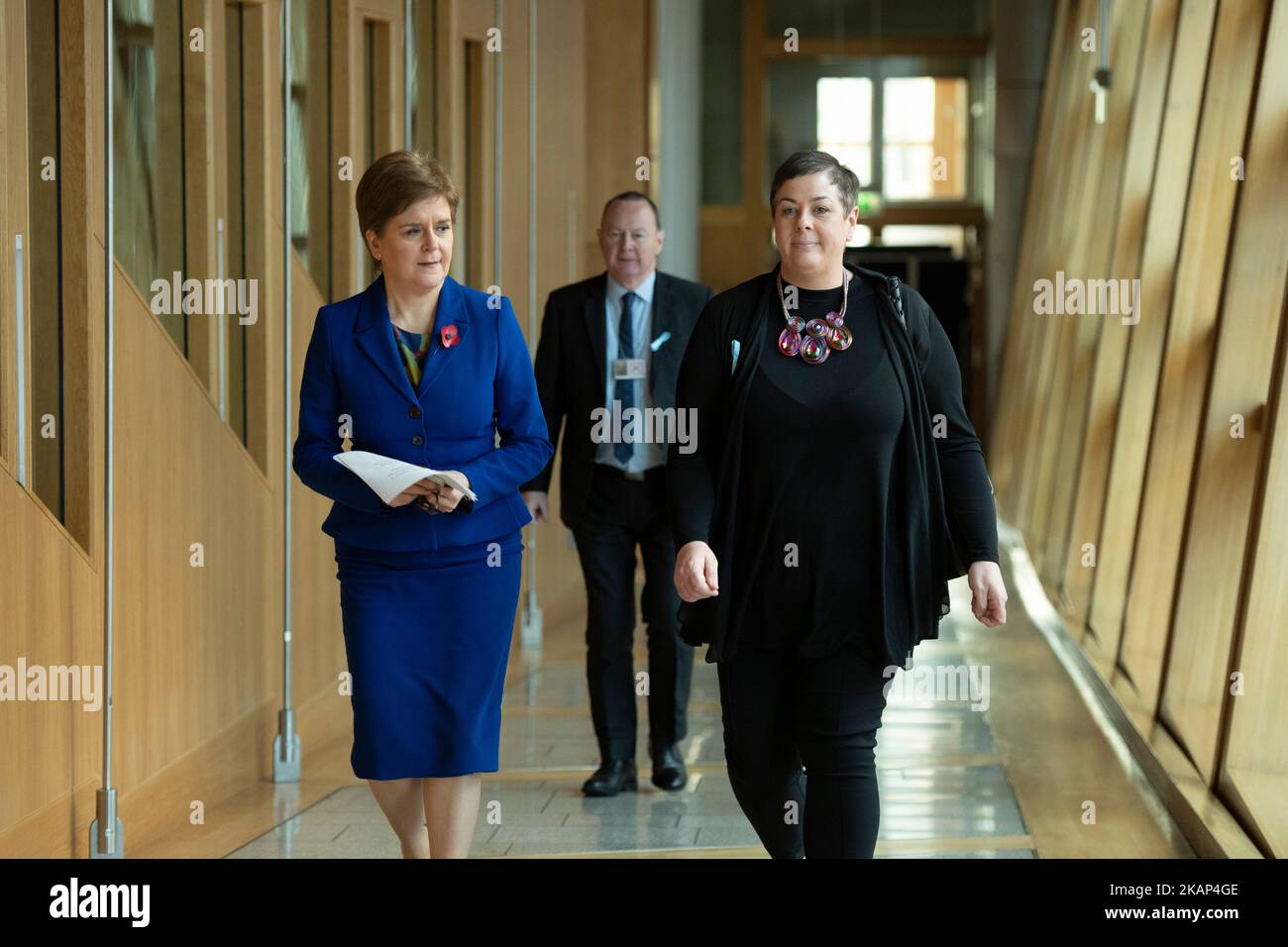 Edinburgh, Scotland, UK. 3rd Nov, 2022. PICTURED: (L) Nicola Sturgeon ...