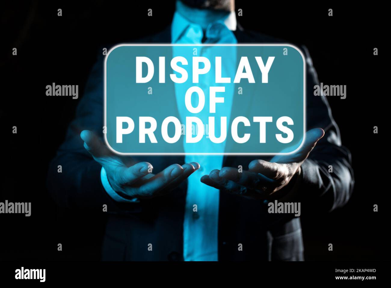 Conceptual caption Display Of Products. Business concept advertise ...