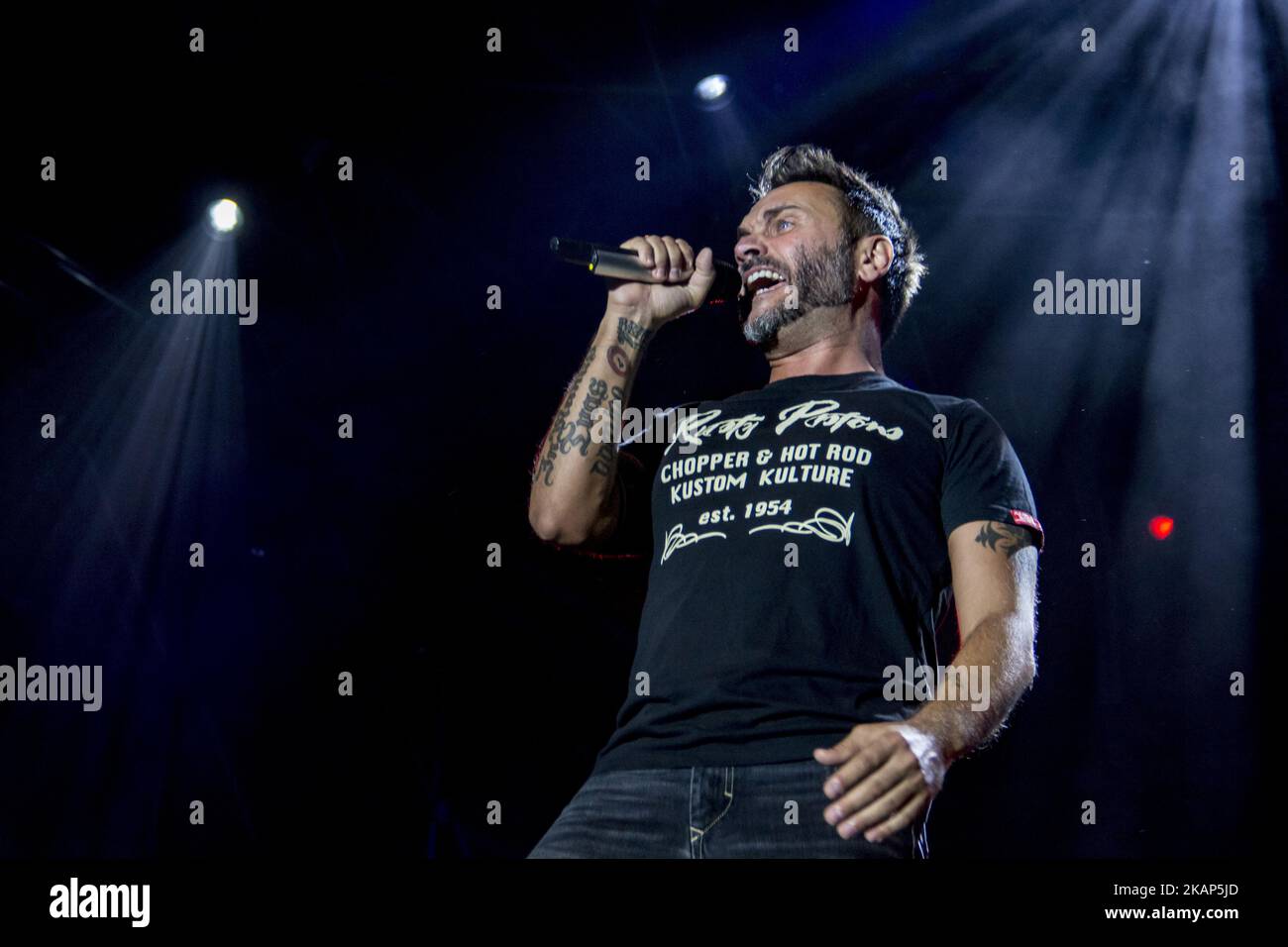 Italian singer Filippo Neviani (Nek) performs at Marostica Summer ...