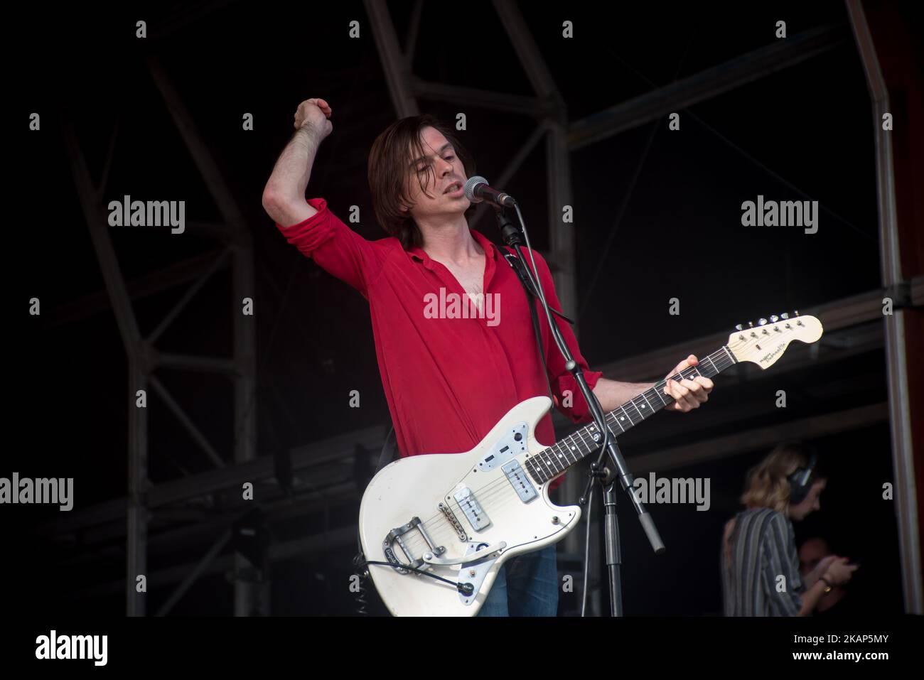 English rock/R&B group Little Barrie performs live at British Summer ...
