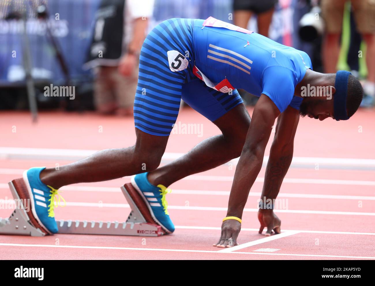 Eric Futch (USA) in the Men's 400 metres Hurdles during Muller ...