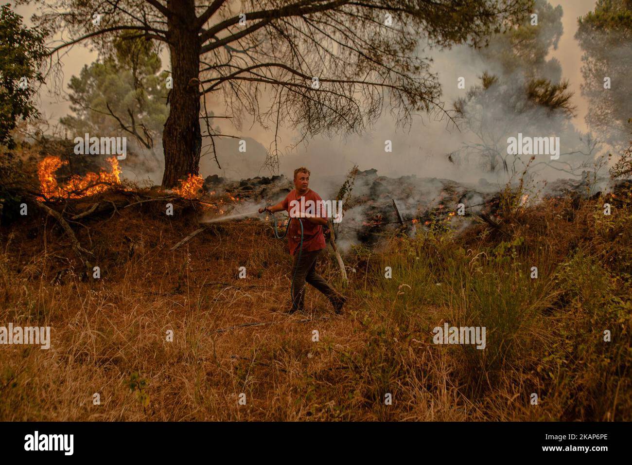 Naples wildfires have quickly spread on Vesuvio, threatening hundreds ...