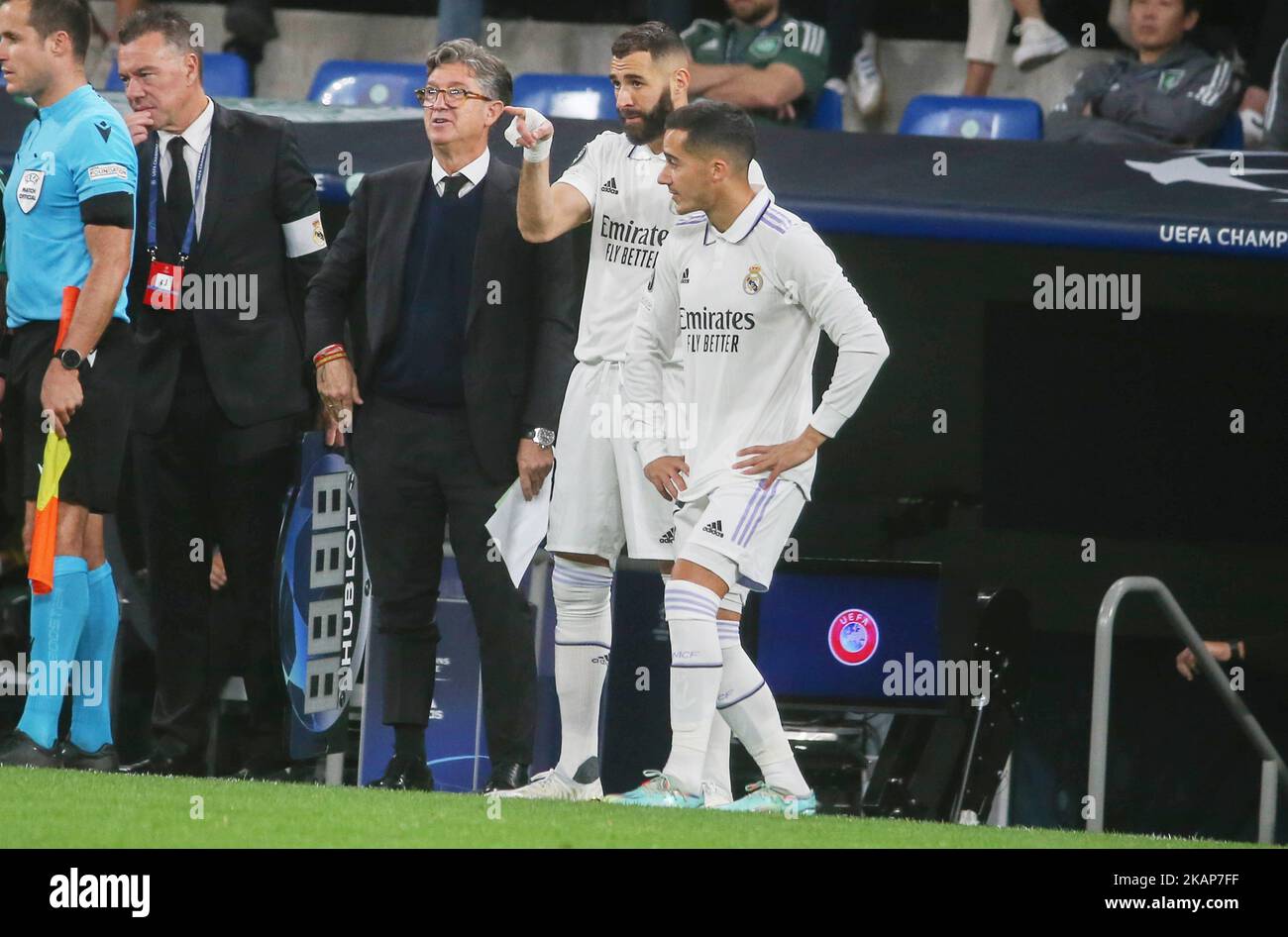 November 2, 2022, Rome, Spain: Karim Benzema and Lucas Vasquez of Real ...