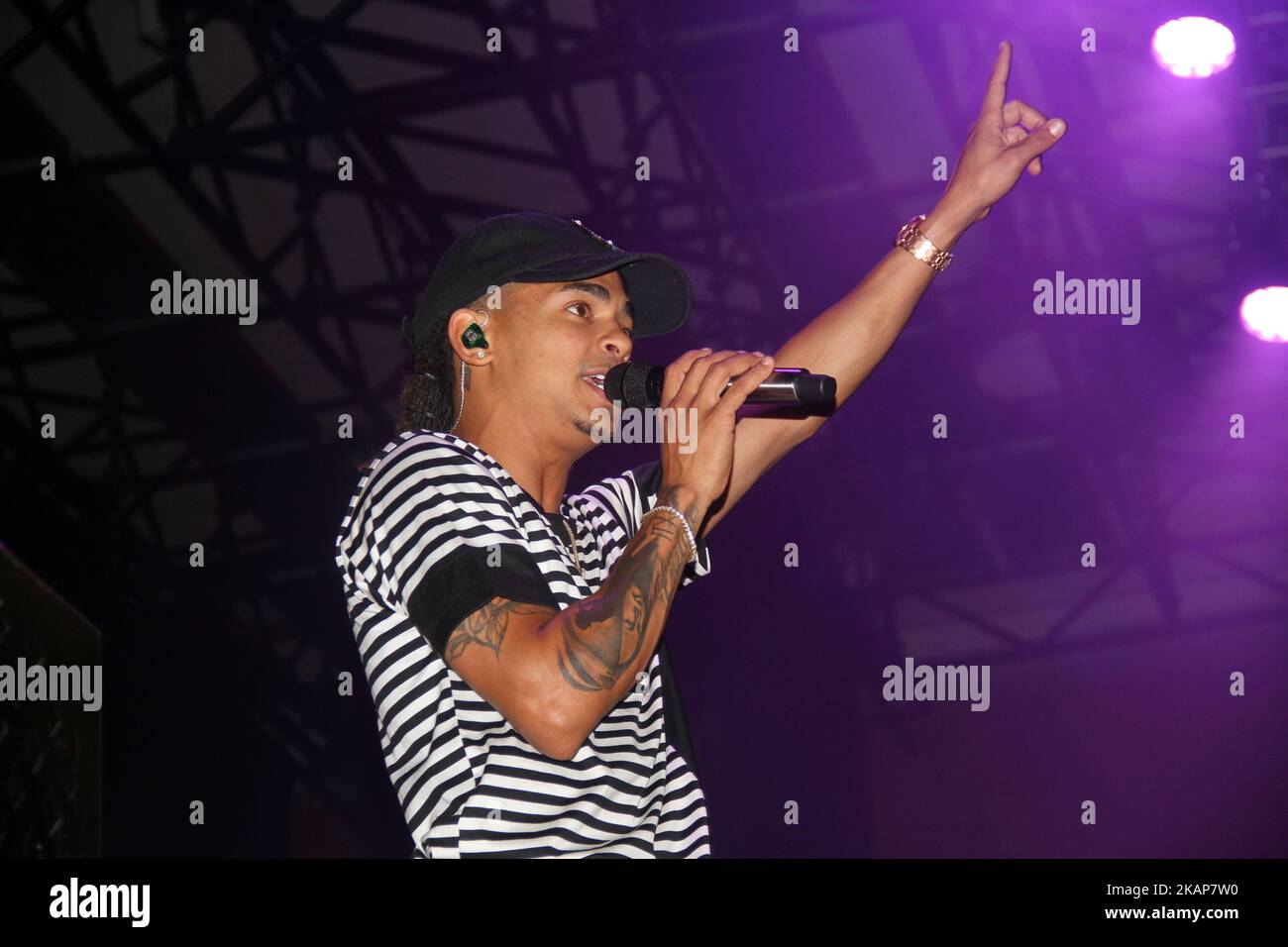 The Puerto Rican Reggaeton singer: Ozuna performs during the Zaragoza ...