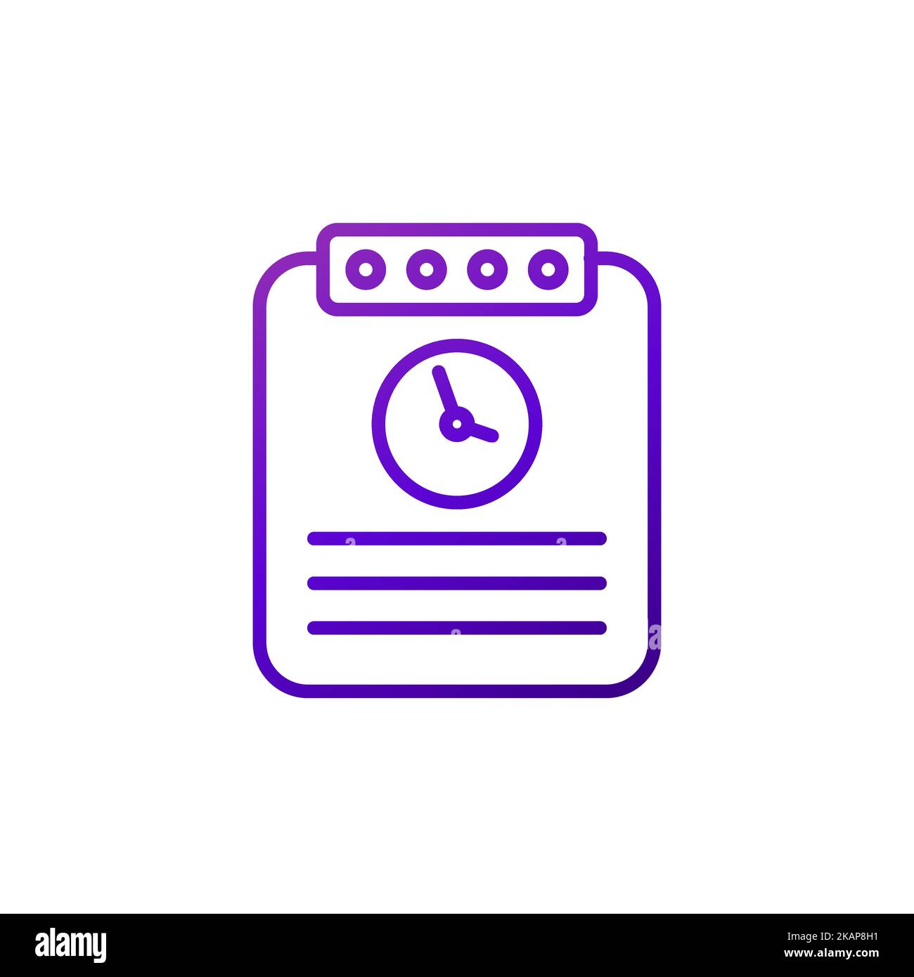 Timesheet icon hi-res stock photography and images - Alamy