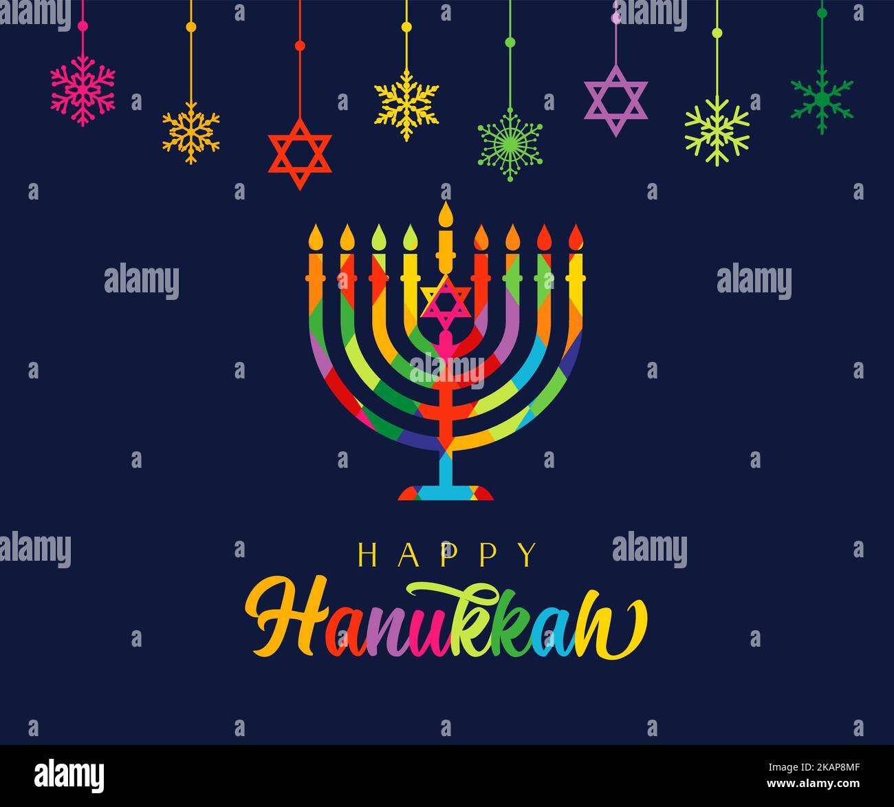 Stained glass star of david Stock Vector Images - Alamy