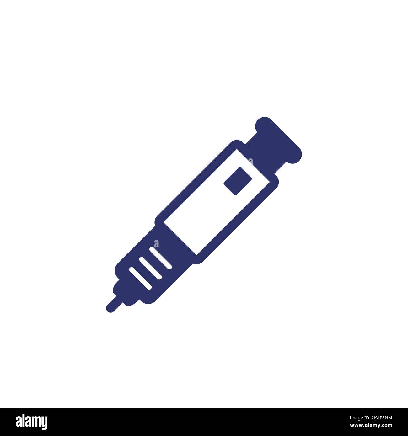 Diabetic insulin syringe icon Cut Out Stock Images & Pictures - Alamy