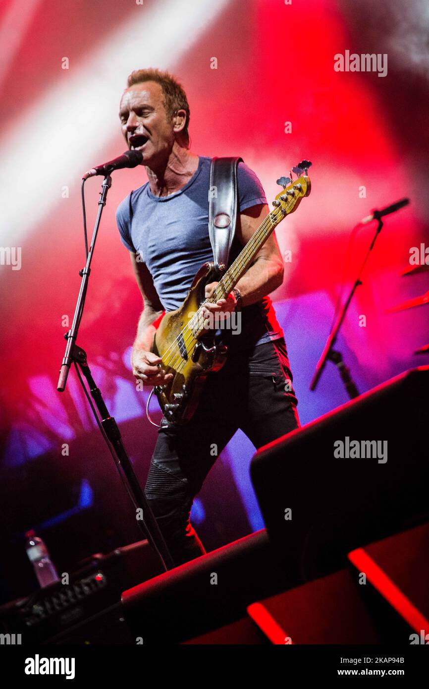 The english singer and song-writer Sting, performs on stage at the Moon ...