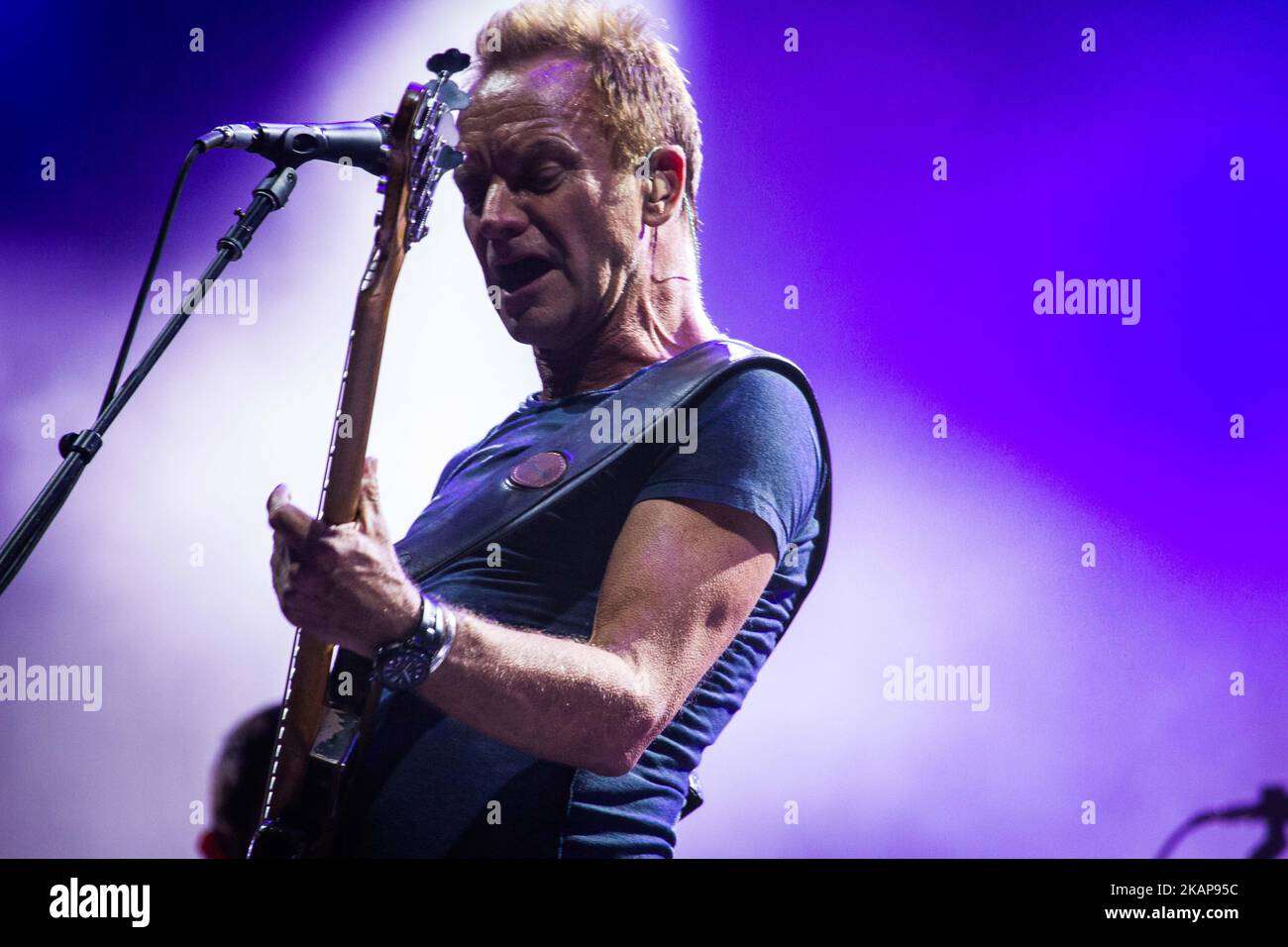 The english singer and song-writer Sting, performs on stage at the Moon ...