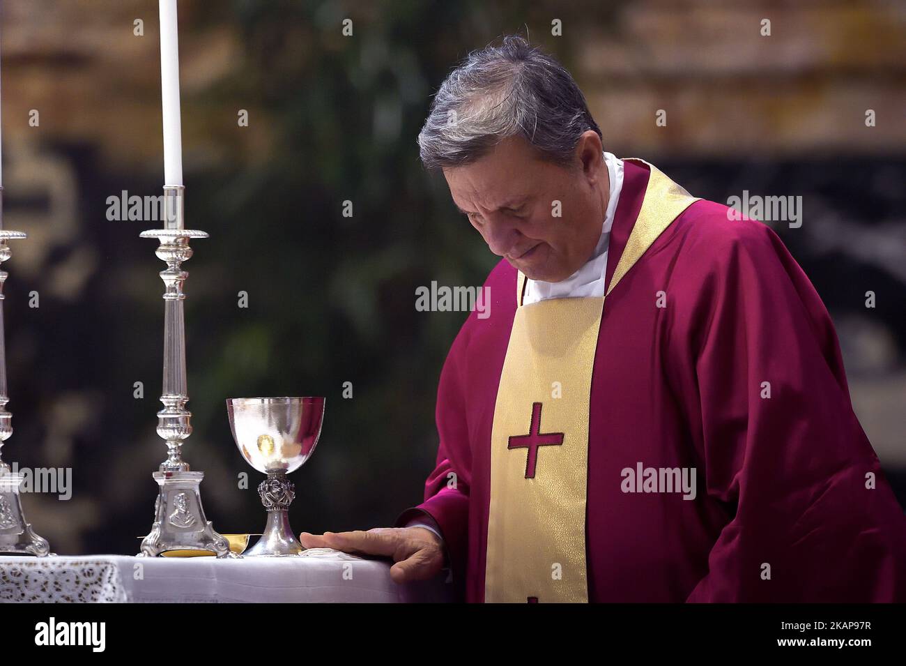 Cardinal Mario Grech during a Mass on All Souls' Day for bishops and ...