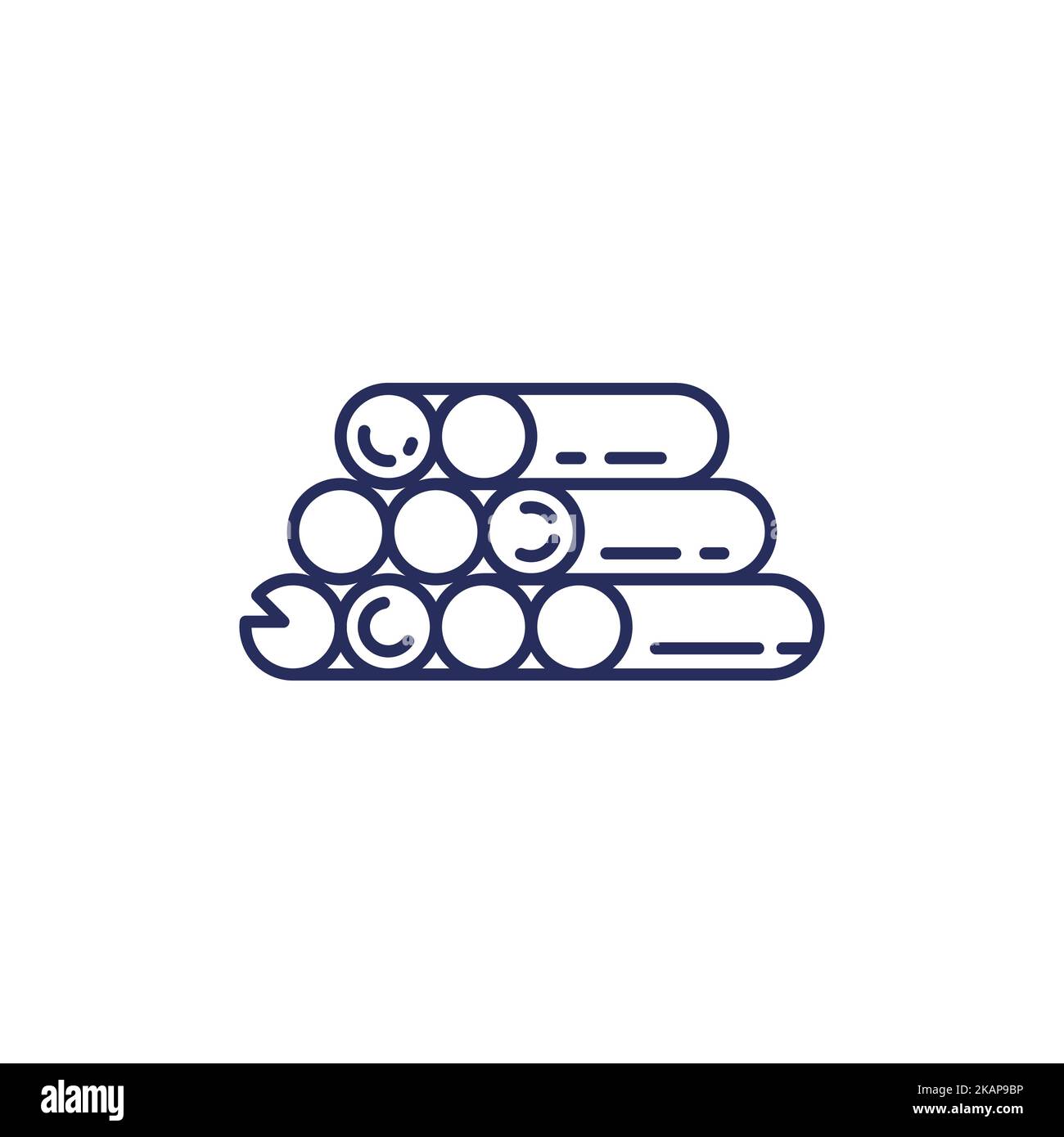 Woodpile of firewood Stock Vector Images - Alamy