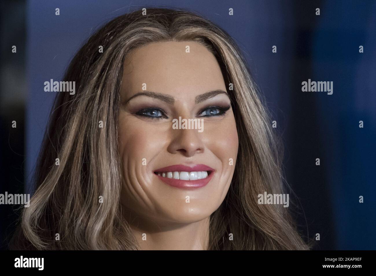 A Melania Trump wax figure is displayed at Wax Museum on July 20, 2017 ...