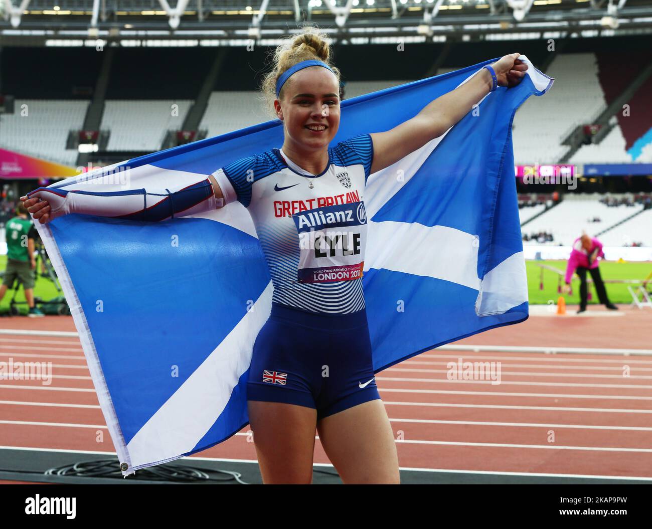 Maria Holt of Great Britain after Women's 100m T35 Final during World ...