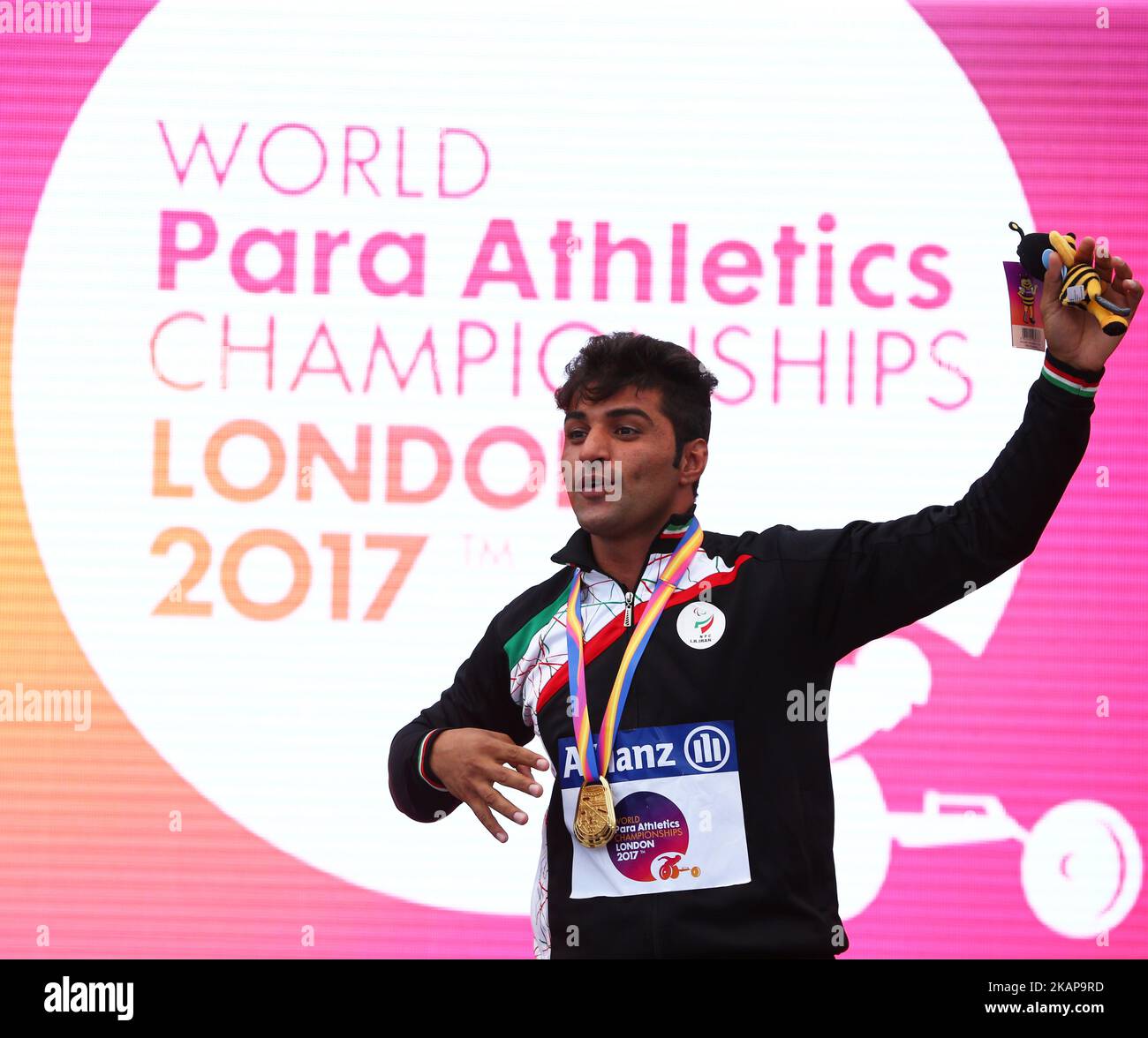 Amanoliah Papi of Irani receive his Gold Medal for Men's Javelin Throw ...