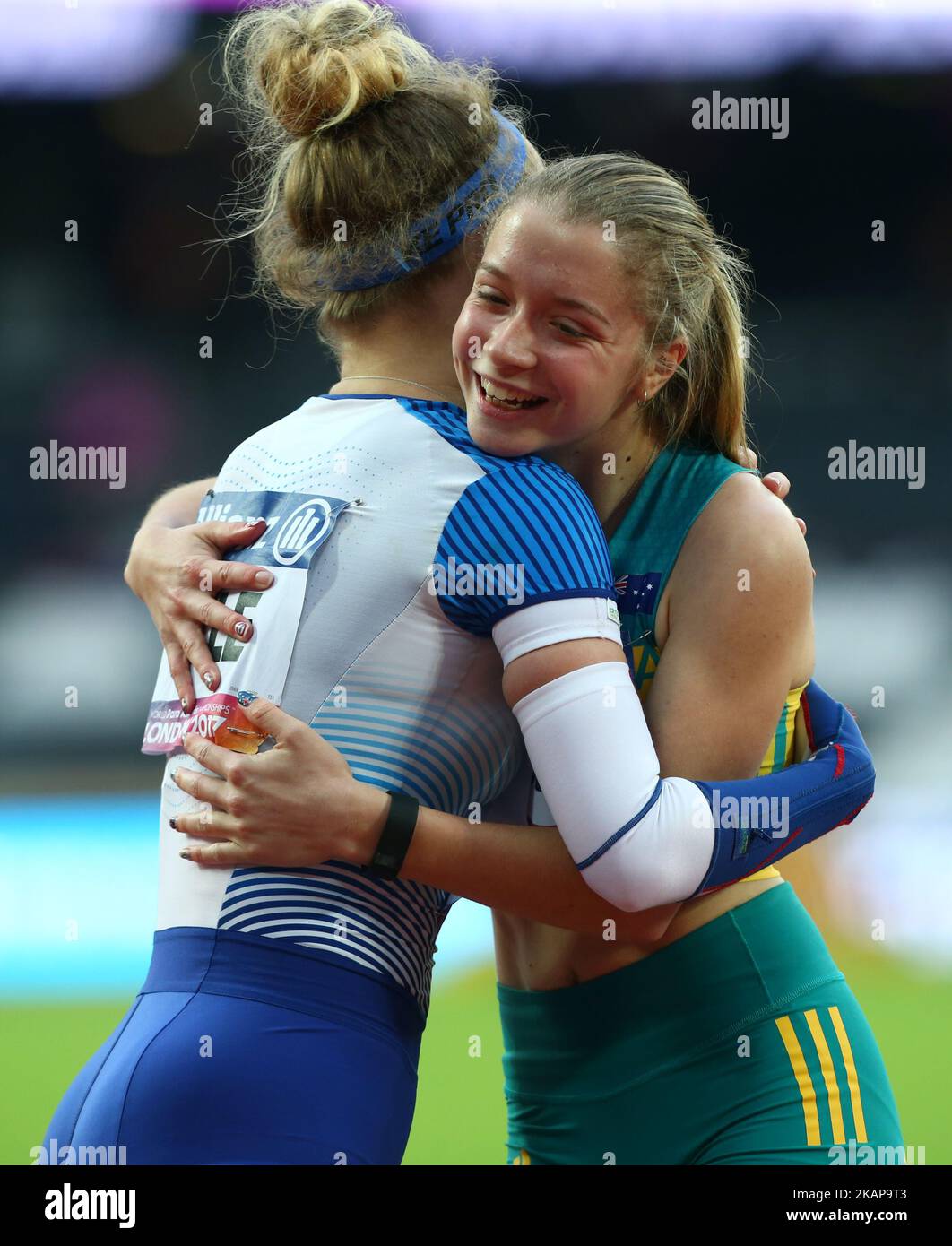 Isis Holt of Australia celebrates World Record with Maria Lyle of Great ...