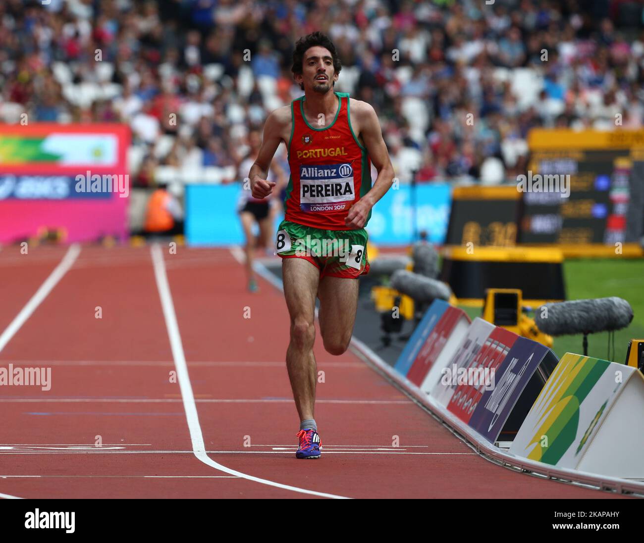 Christiano Perrira of Portugal Man's 1500m T20 Final during World Para ...