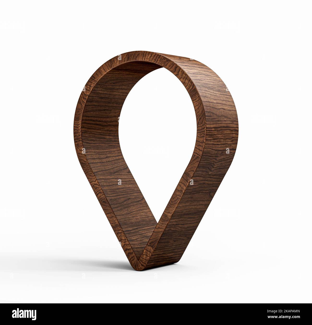 Wooden pointer isolated on white background 3d illustration Stock Photo ...