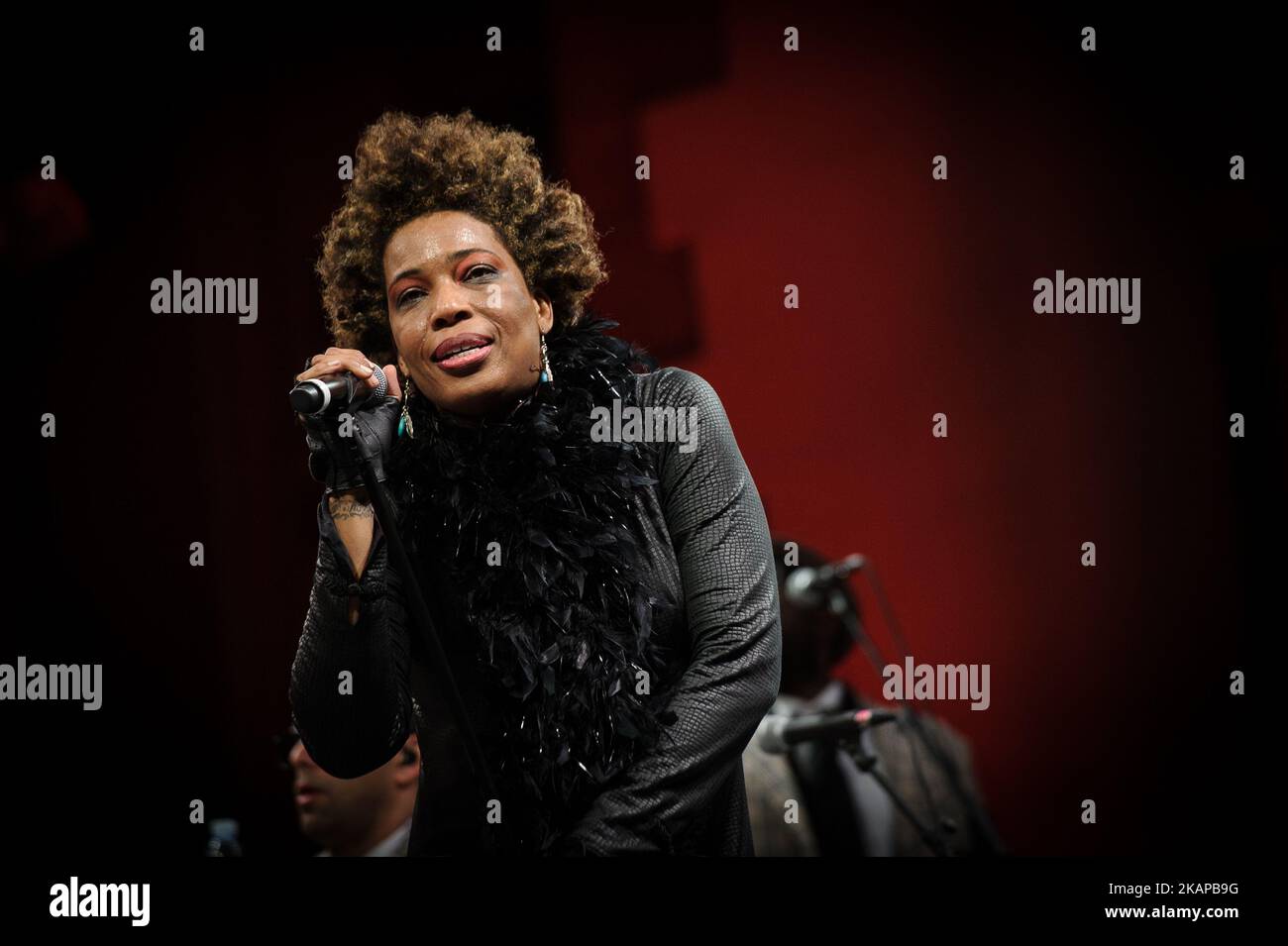 American jazz and soul singer Macy Gray performs onstage during 52nd ...