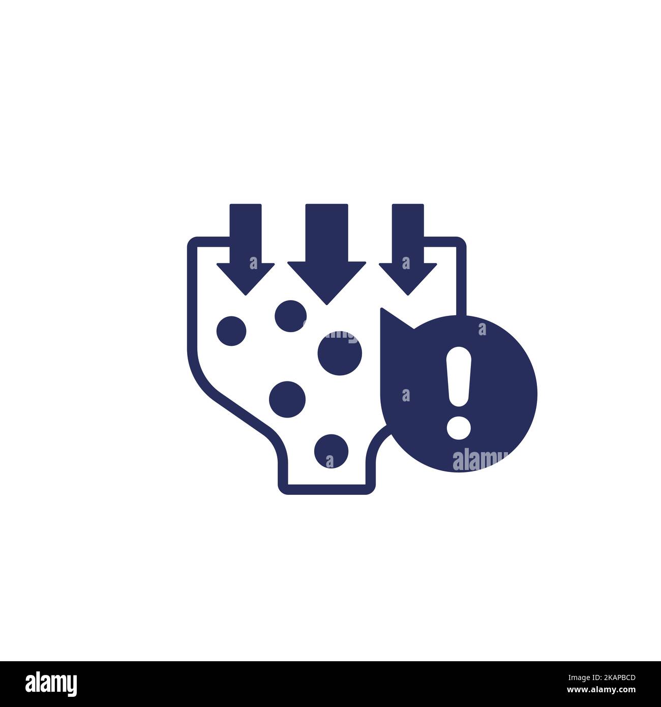 Bottleneck icon on white Stock Vector Images - Alamy