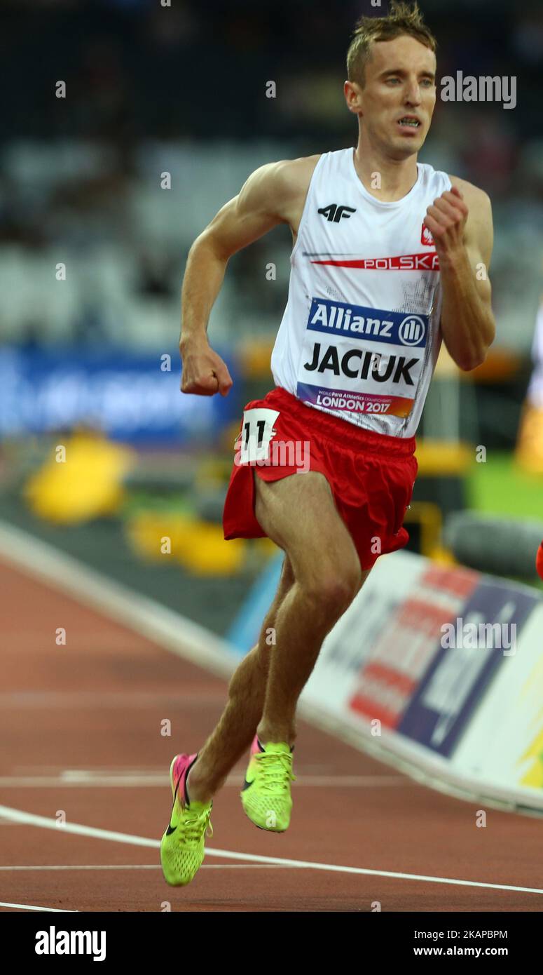 Sylwester Jaciuk of Poland compete Men's 1500m T20 Final during World ...