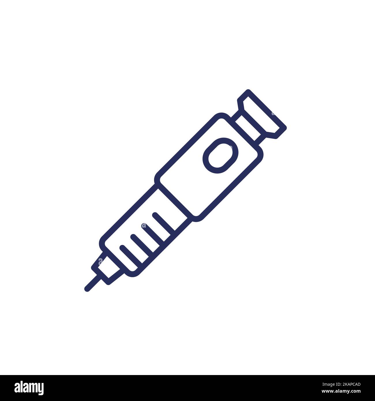 Diabetic insulin syringe icon Stock Vector Images - Alamy