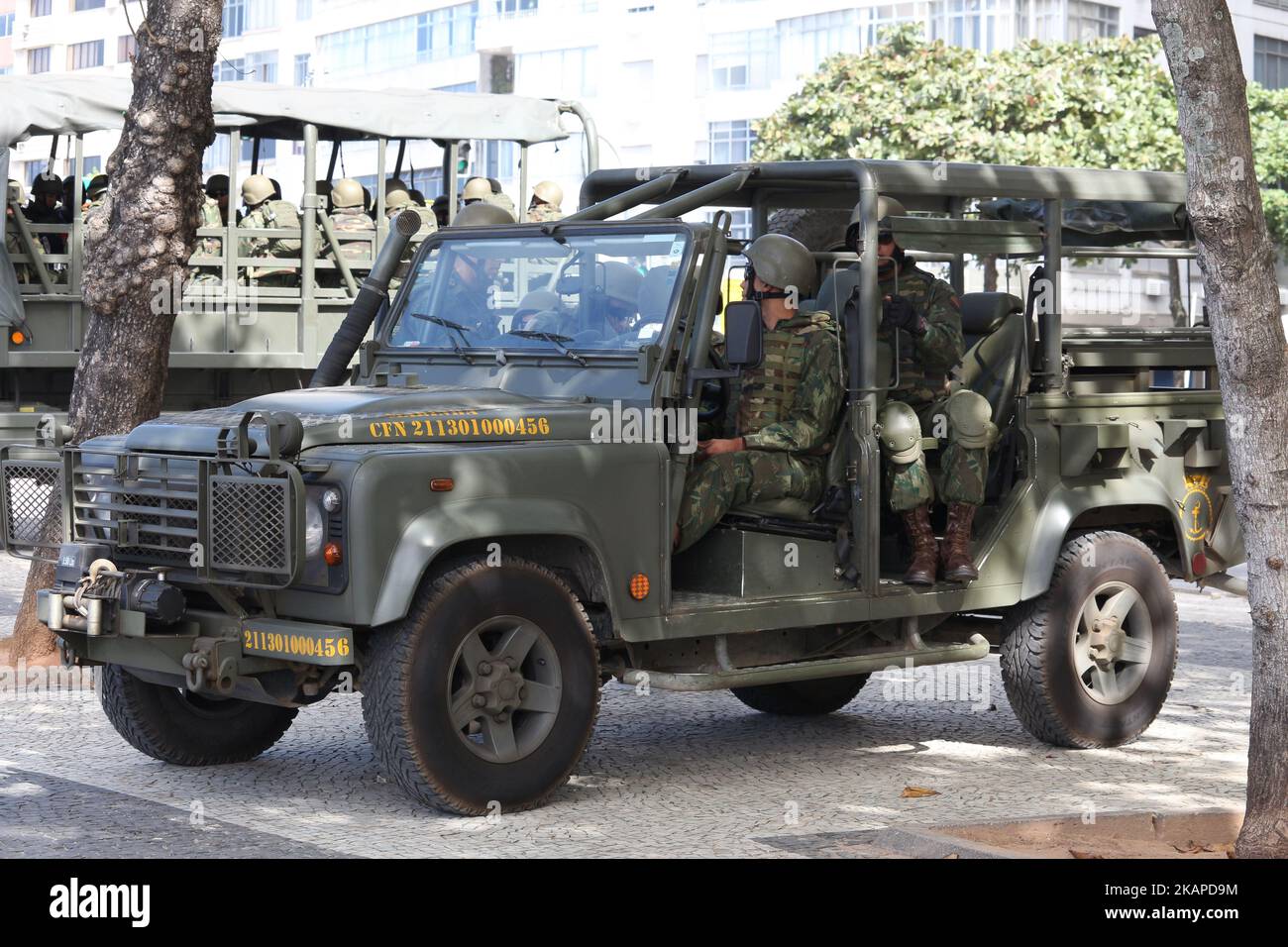 Rio de Janeiro, Brazil, July 29, 2017. Approximately 10,000 military ...