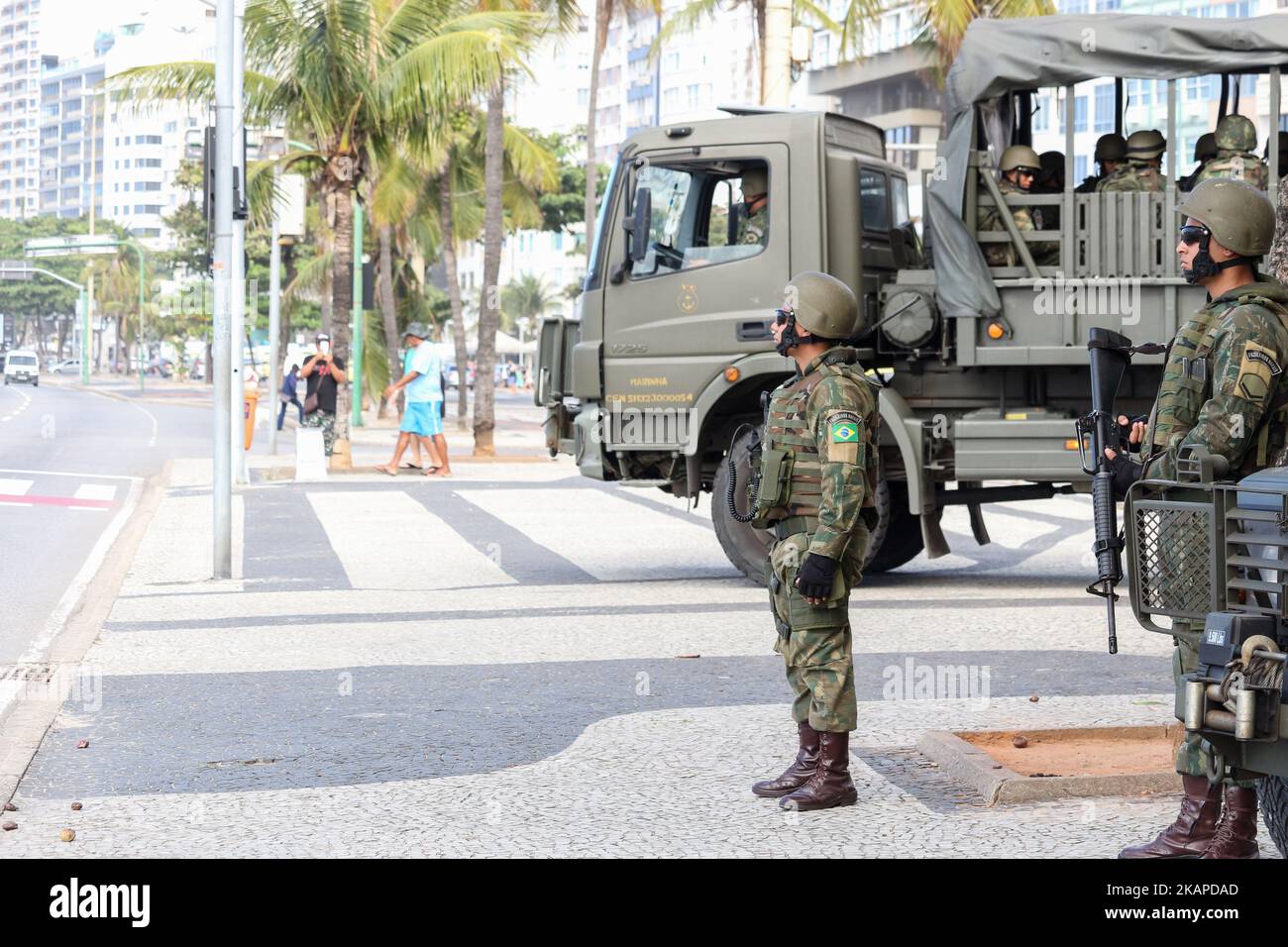 Rio de Janeiro, Brazil, July 29, 2017. Approximately 10,000 military ...