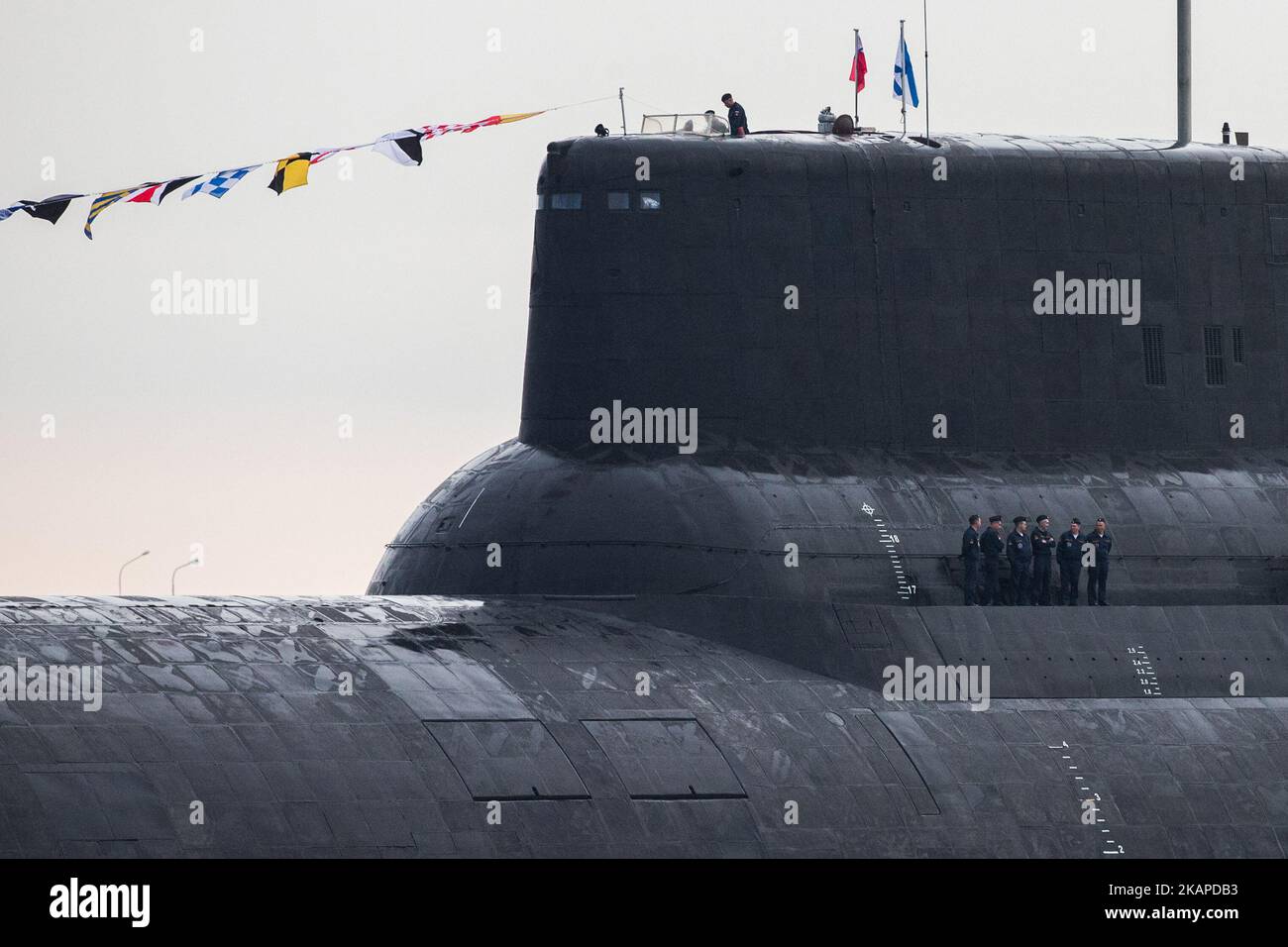Russian Navy's TK-208 Dmitry Donskoy nuclear submarine is prepared for ...