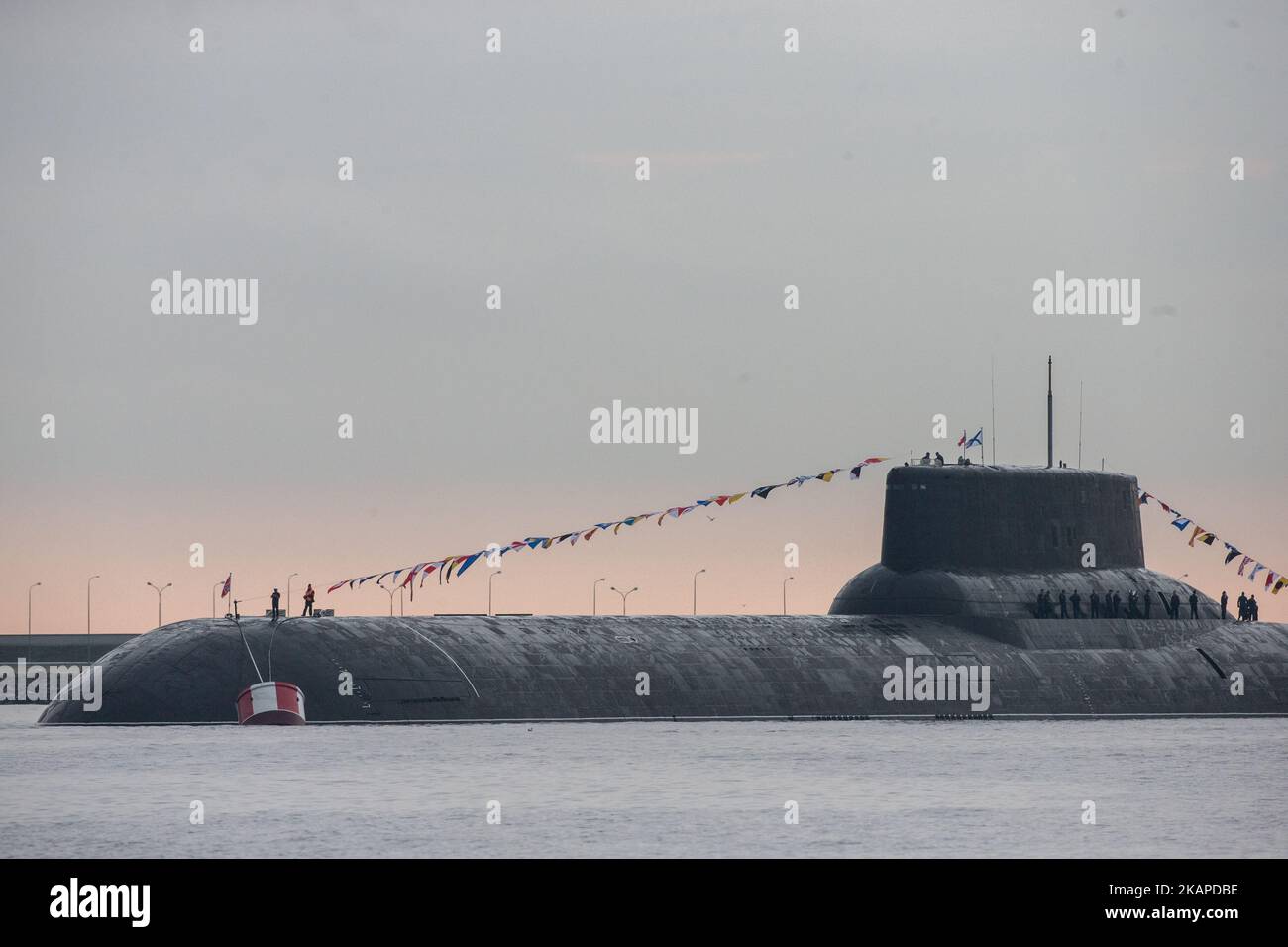 Russian Navy's TK-208 Dmitry Donskoy nuclear submarine is prepared for ...
