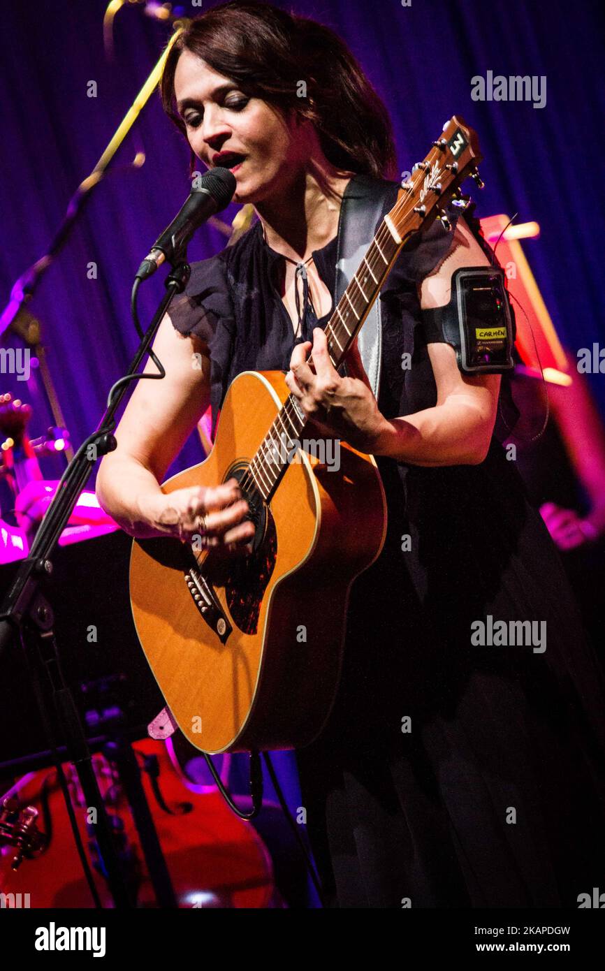 The italian singer and songwriter Carmen Consoli pictured on stage at ...