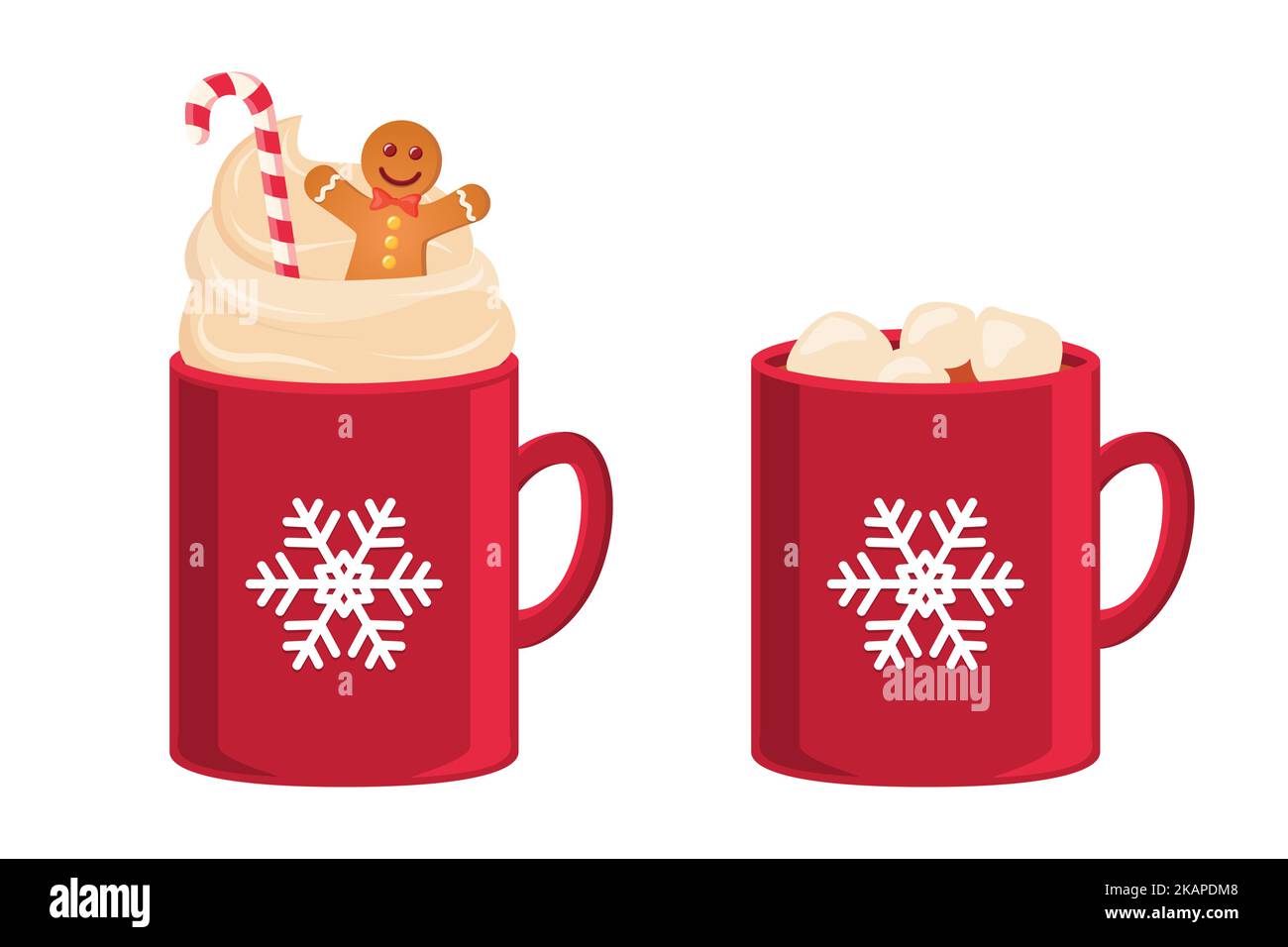 Cozy winter dessert drink Stock Vector Images - Alamy