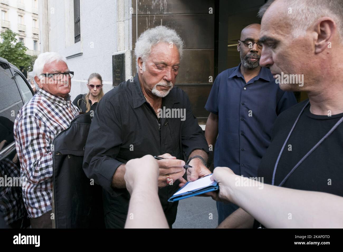 The British singer Tom Jones on arrival at the concert at the Royal ...