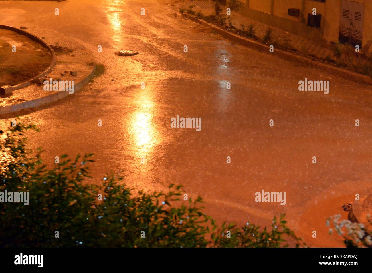 Cairo, Egypt, October 25 2022: foggy unclear scene of the streets due ...