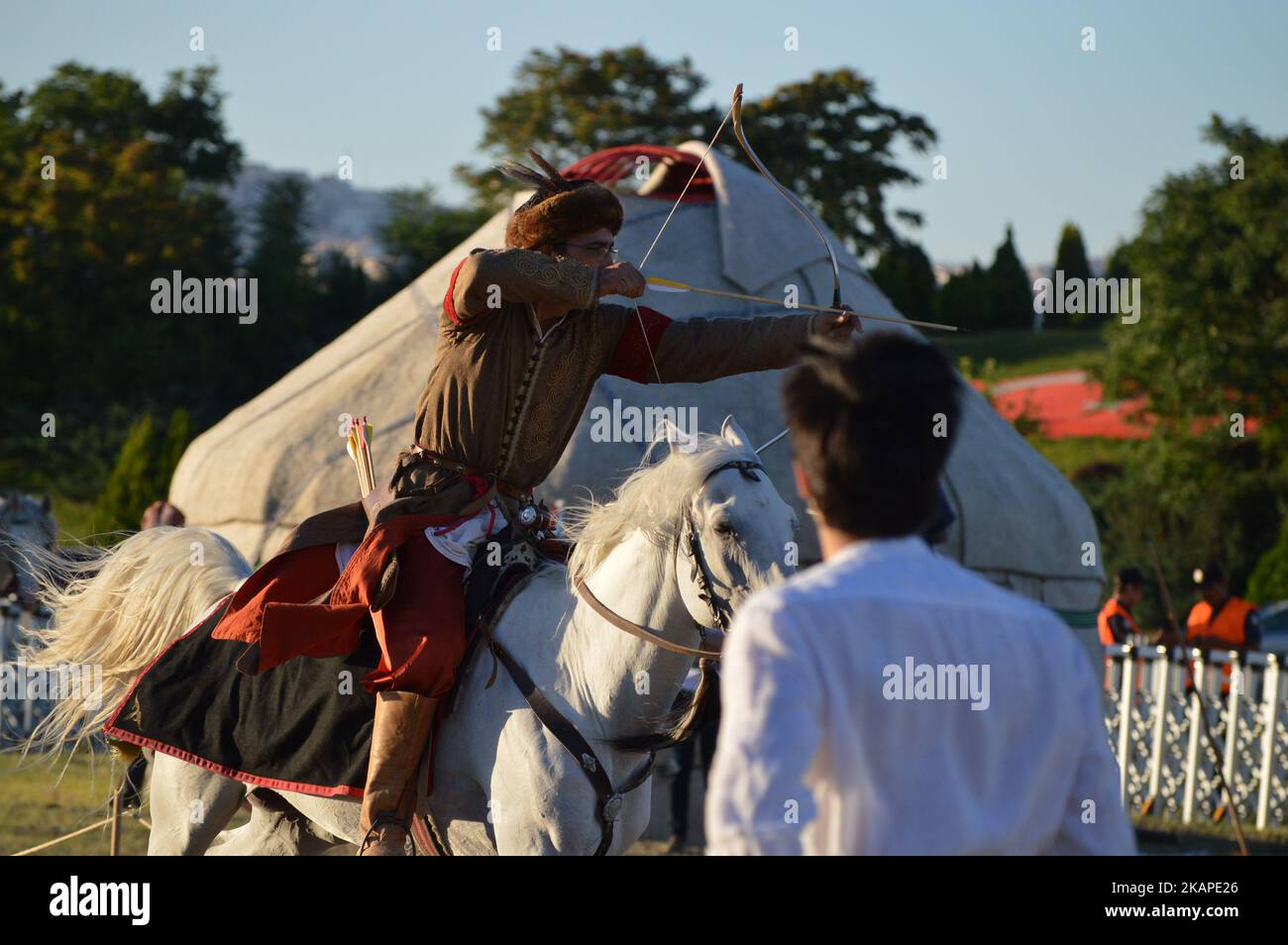 Central Asia's traditional horse riders perform on the third day of the ...