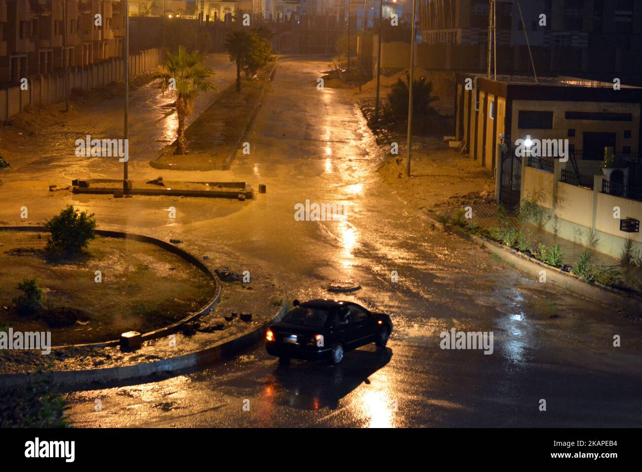Cairo, Egypt, October 25 2022: foggy unclear scene of the streets due ...