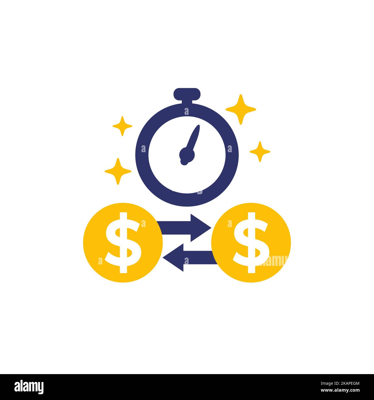 fast money transfers icon on white Stock Vector Image & Art - Alamy