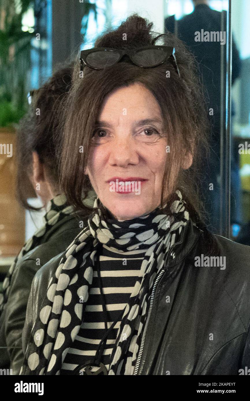 Brigitte Giraud poses for the press after being awarded with the Prix ...