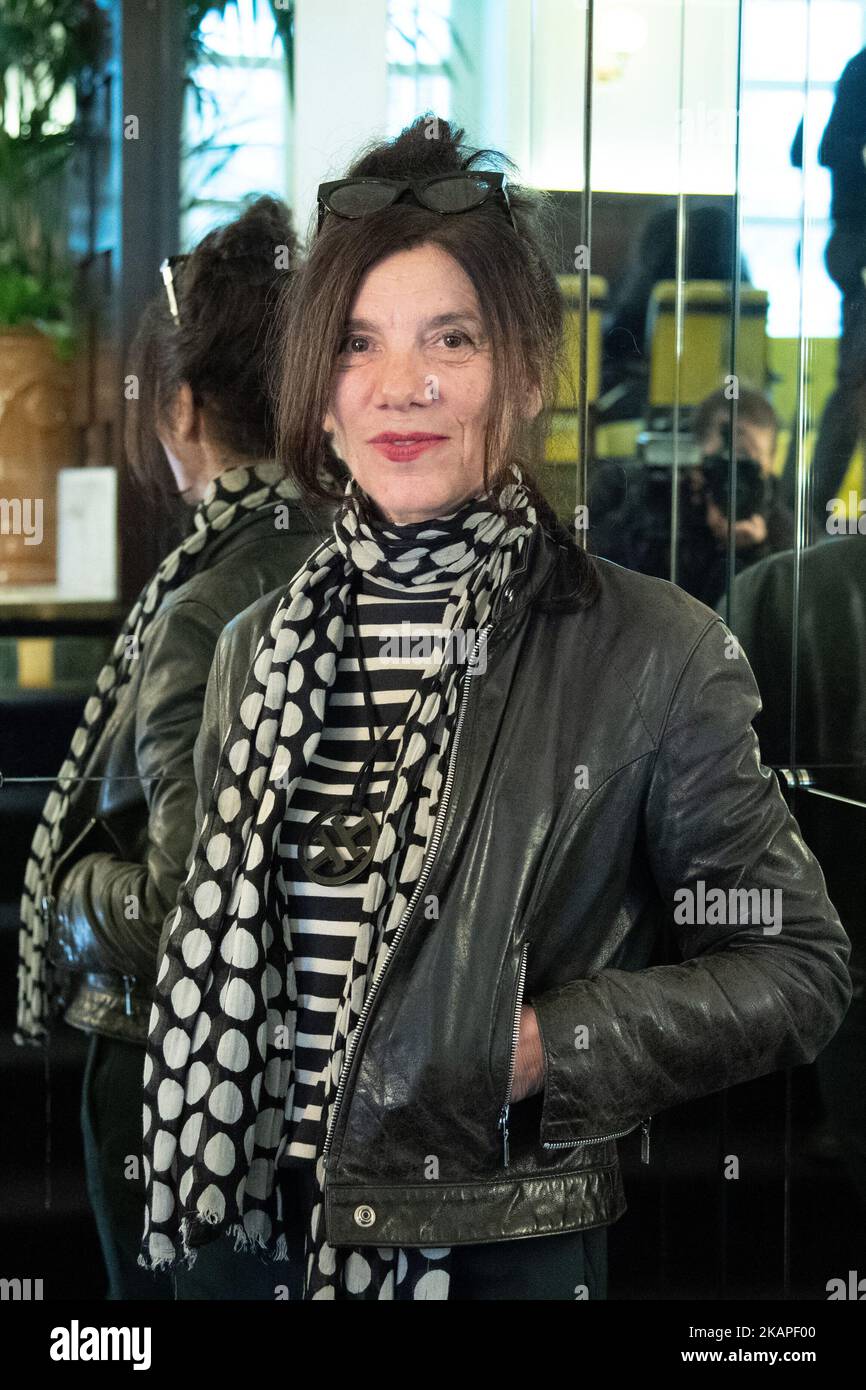 Brigitte Giraud poses for the press after being awarded with the Prix ...